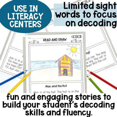 Cvc Decodable Fluency Passages With Comprehension Questions Reading