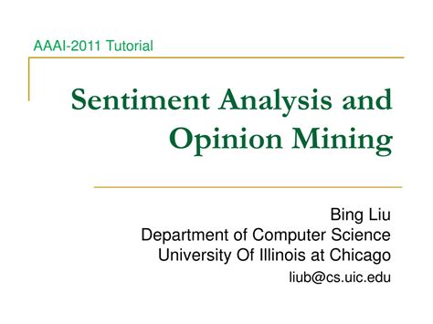 Ppt Sentiment Analysis And Opinion Mining Powerpoint Presentation Free Download Id9276884