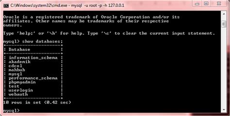 membuat tabel relasi database di xampp menggunakan mysql dalam cmd ~ linbub