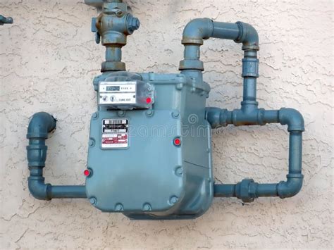 Medidor De Gas Natural Urbano Atco Que Mide El Consumo De Gas Fuera Del