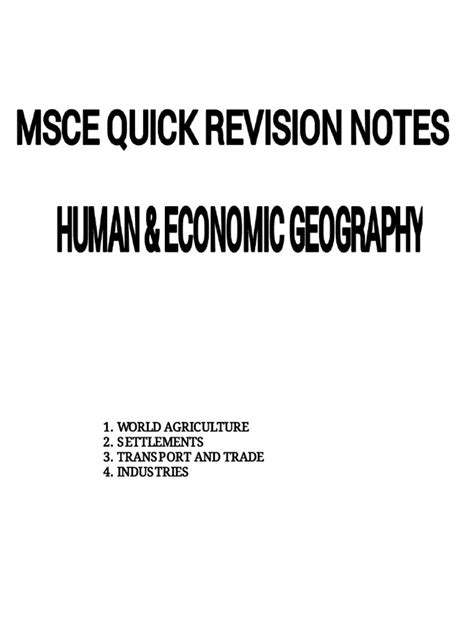 Human Geo Summary 1 Pdf
