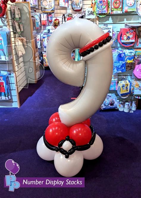 Big Number Balloon Stack Birthday Balloons Newbury Berkshire