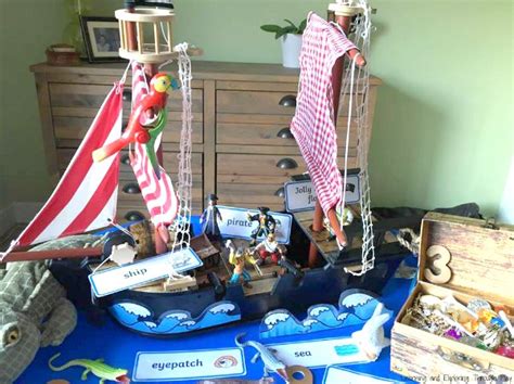 Learning And Exploring Through Play Pirate Themed Tuff Tray