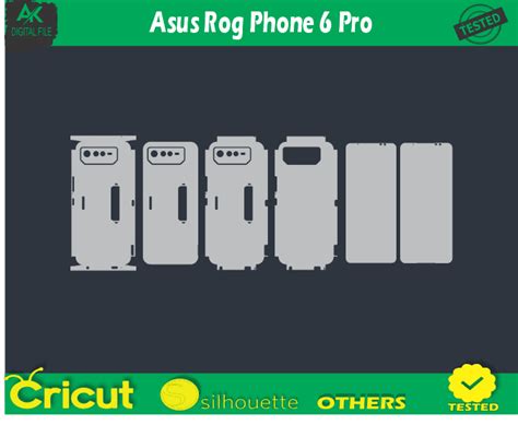 Asus Rog Phone 6 Pro Skin Vector Template Ak Digital File