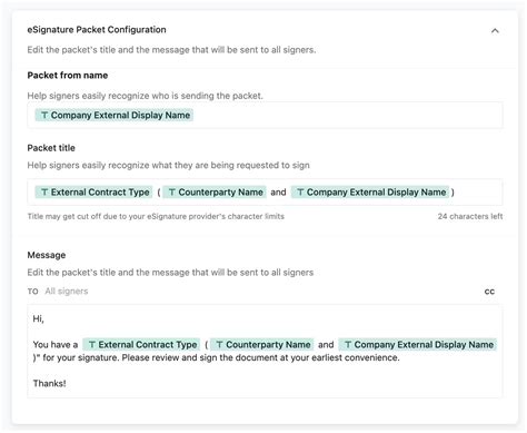 Customize Your Workflow Configurations Esignature Experience Ironclad