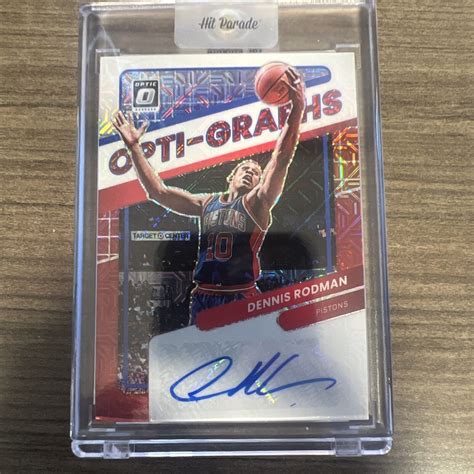 Dennis Rodman Panini Donruss Optic Opti Graphs Auto Pistons