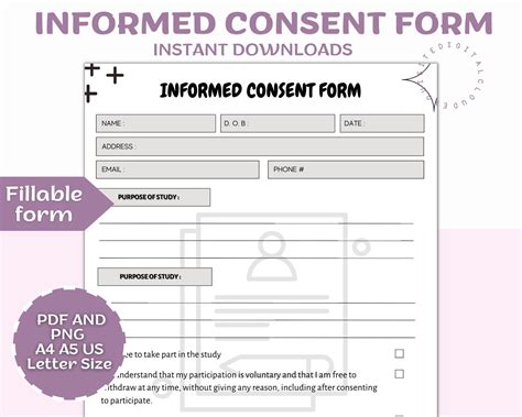 Fillable Informed Consent Form Therapy Therapy Consent Form Client