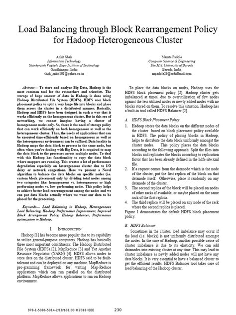 Load Balancing Through Block Rearrangement Policy For Hadoop Hetero