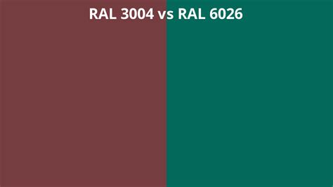 Ral 3004 Vs 6026 Ral Colour Chart Uk