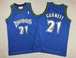 Youth Minnesota Timberwolves 21 Kevin Garnett Blue Hardwood Classics Authentic Stitched Nba Jersey