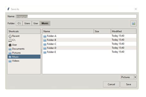 Filedialog By Tkinter Is Kinda Ugly · Issue 2188 · Tomschimansky