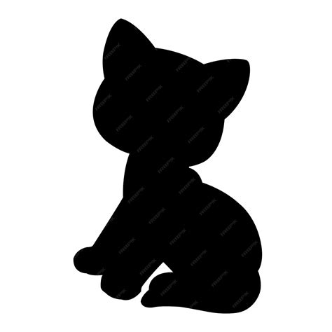 Premium Vector Cat Silhouette Vector Isolated On White Background