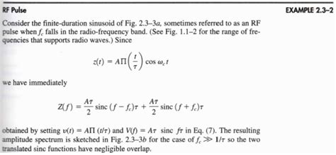 Solved Ce3a Generate And Plot An Rf Pulse Of Example 23 2