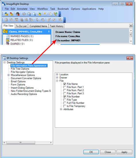 File Information Pane Appearance