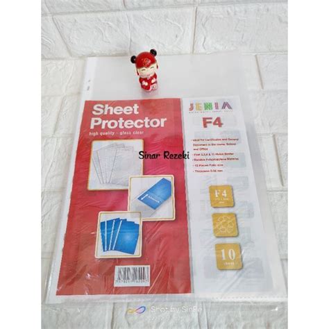 Jual 1pack 10pcs Sheets Protector F4 Sheet Protector A4 Sheet Protector Shopee Indonesia