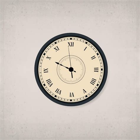 Premium Vector Wall Clock Vector Illustration 1