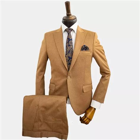 خرید و قیمت کت و شلوار مردانه دارچینی سوپر کشی با ارسال رایگان از غرفه