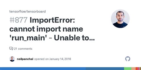 ImportError Cannot Import Name Run Main Unable To Launch