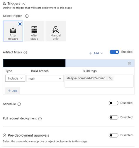 Azure Release Pipelines Stage Does Not Start From New Build Artifact