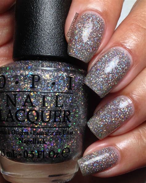 Opi Nail Polish Black Glitter At Joel Norris Blog