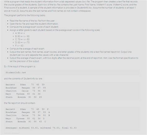 Solved Write A Program That Reads The Student Information Chegg