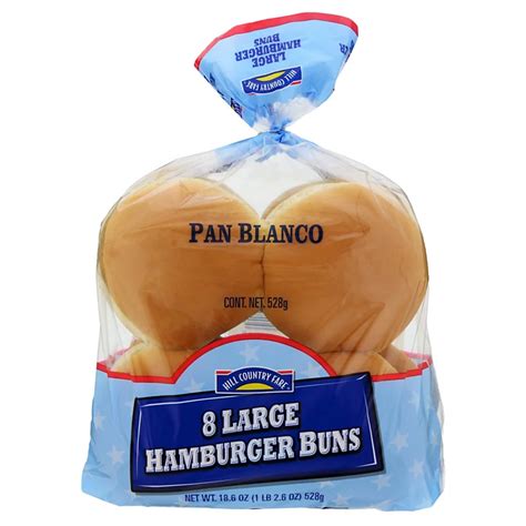 Hill Country Fare Large Hamburger Buns Shop Bread At H E B