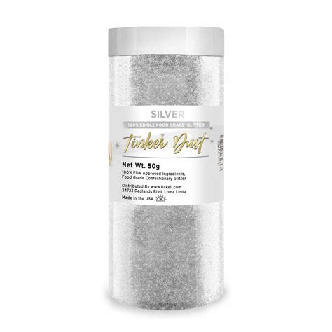 Silver Edible Tinker Dust 1 Site For Edible Glitters And Dusts — Bakell®