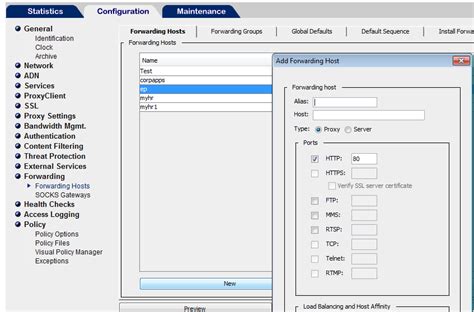 How To Setup A Forwarding Rule On Proxysg It Security Multi Platform