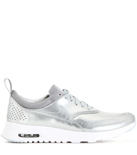 Nike Air Max Thea Metallic Silver Sneakers Lyst