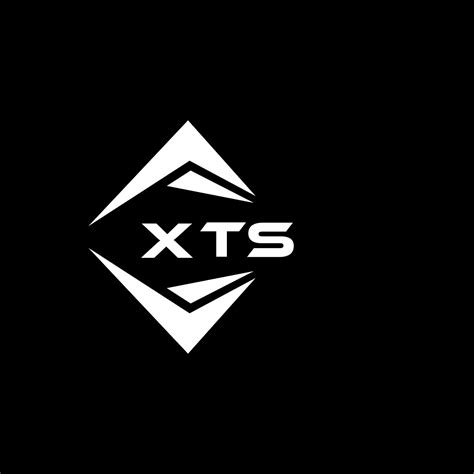 Xts Abstract Monogram Shield Logo Design On Black Background Xts