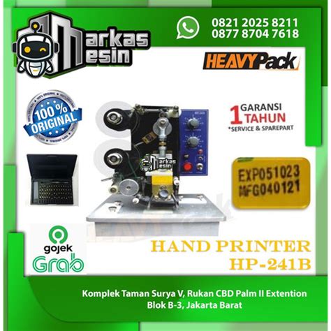 Jual Hot Code Printer Mesin Cetak Expired Date Hp 241b Heavypack Jakarta Barat Markas Mesin