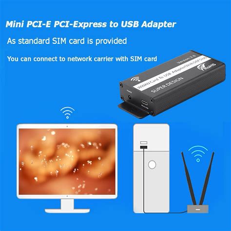 Tarjeta Wwan A Usb Tarjeta Inalámbrica Mini Pci E A Adaptador Usb Con