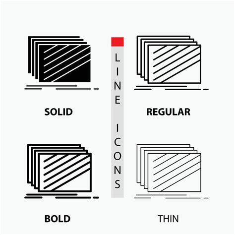 Design Layer Layout Texture Textures Icon In Thin Regular Bold