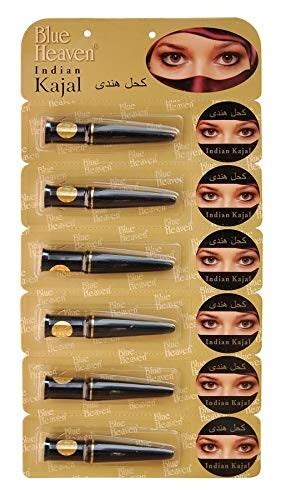 2x Large Size Blue Heaven Traditional Indian Kajal Black Kohl Eyeliner