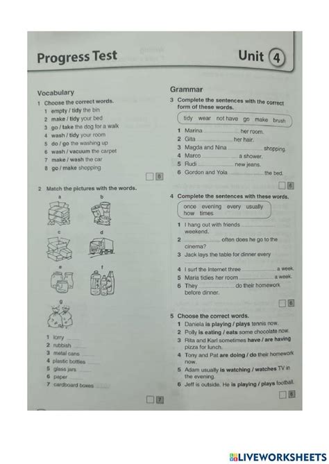 Unit4 5class Online Exercise For Live Worksheets