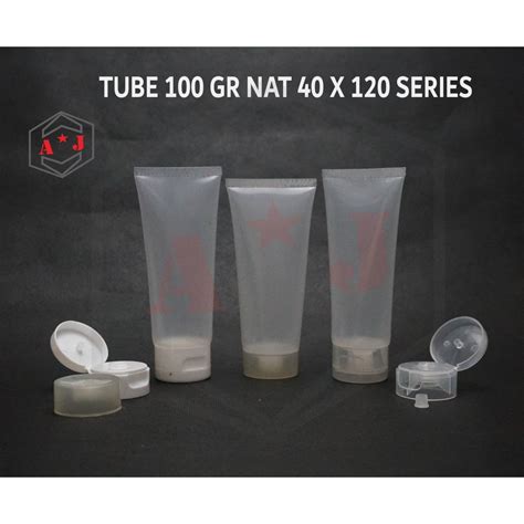 Jual Tube 100 Gr Natural Ulir Putih Tube Natural Botol Kosmetik Tube Botol Kosmetik Kosong Yk