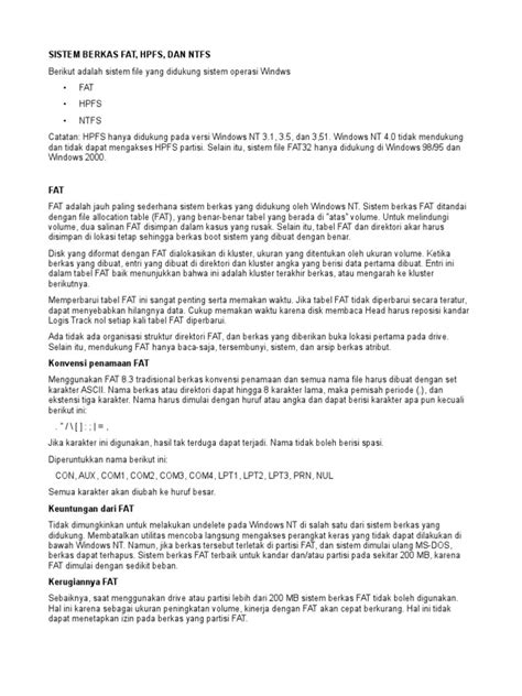 Materi 06 Sistem File Windows Pdf
