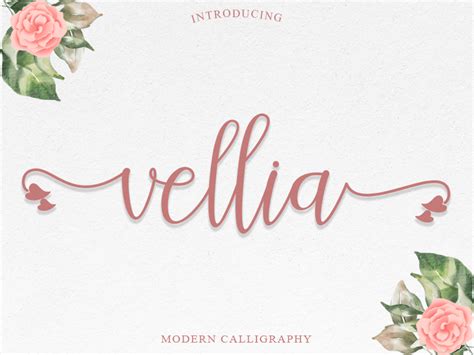 Vellia Personal Use Font