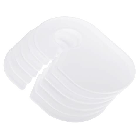 Uxcell Clothes Dividers Closet Clothing Rack Size Dividers Rectangular Separator White Pack