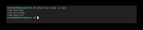 Using Which Command In Ubuntu