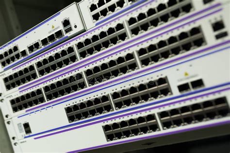 Core Switch Technology In Network Room Place Stock Photo Image Of Digital Closeup