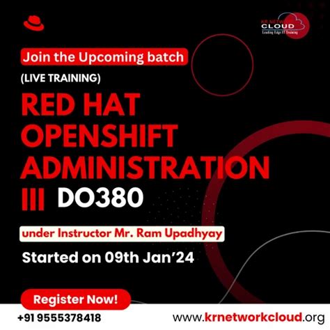 Red Hat Openshift Administration Iii Do At Rs Course In New