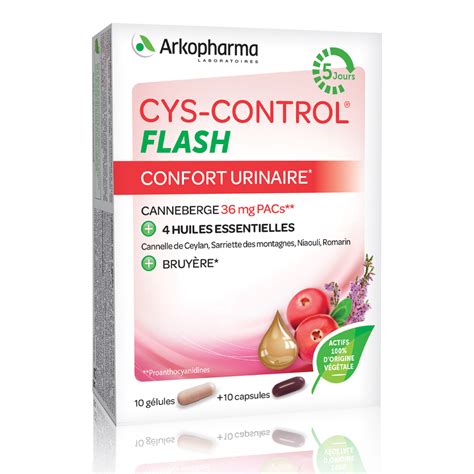 Cys-Control Flash, 20 capsule, Arkopharma : Farmacia Tei online