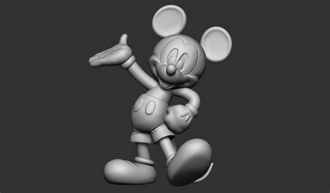 Archivo Stl Mickey Mouse・modelo Para Descargar Y Imprimir En 3d・cults