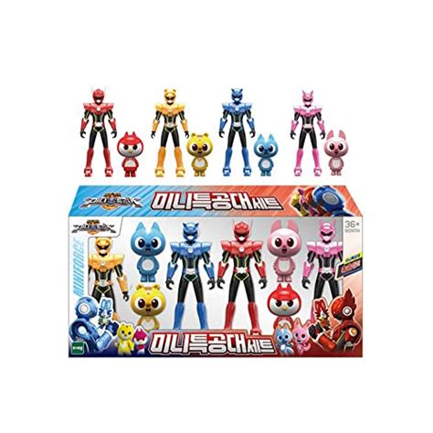 Mini Force Miniforce Volt Sammy Max Lucy Ranger Animal Figure Set