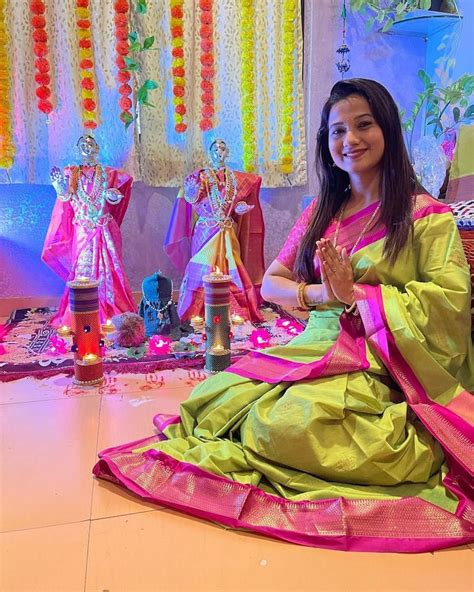 Sundara Manamadhye Bharli Fame Actress Radha Sagars Ganpati Celebration
