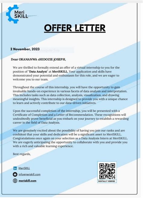 Joseph Okananwa On Linkedin Dataanalytics Meriskill Dataanalyst