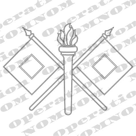 Army Signal Corps Insignia Signal Branch Digital Svg Png  Etsy