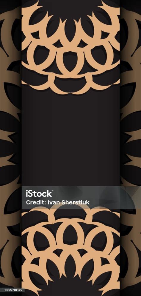 텍스트와 빈티지 장식을위한 공간이있는 초대 카드 디자인 고급스러움을 더한 블랙 직사각형 엽서 디자인 0명에 대한 스톡 벡터 아트 및 기타 이미지 Istock