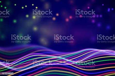 3d 사운드 파도 입자 부동입니다 데이터 추상 시각화입니다 3차원 형태에 대한 스톡 벡터 아트 및 기타 이미지 3차원 형태 가리키기 가상현실 Istock